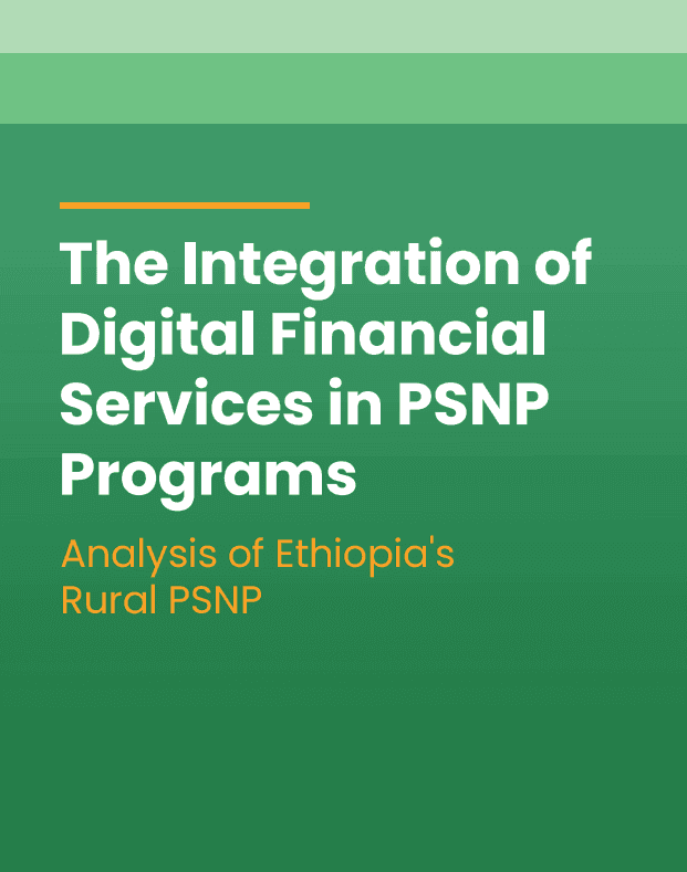 The Integration of DFS in PSNP program - DFS Ethiopia Hub